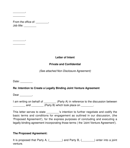 Independent Contractor Letter Of Intent Pdf Infoupdate